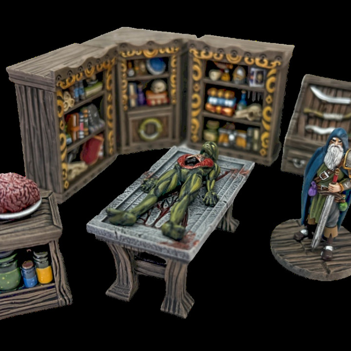 3D Printable Monster Hunter Corner Miniatures Set by Tiny Furniture