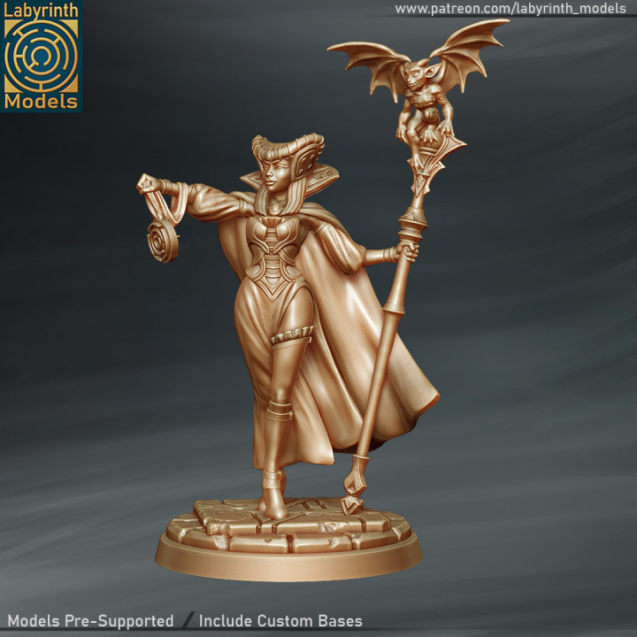 3D Printable Labyrinth Witch - 32mm scale by Labyrinth Models