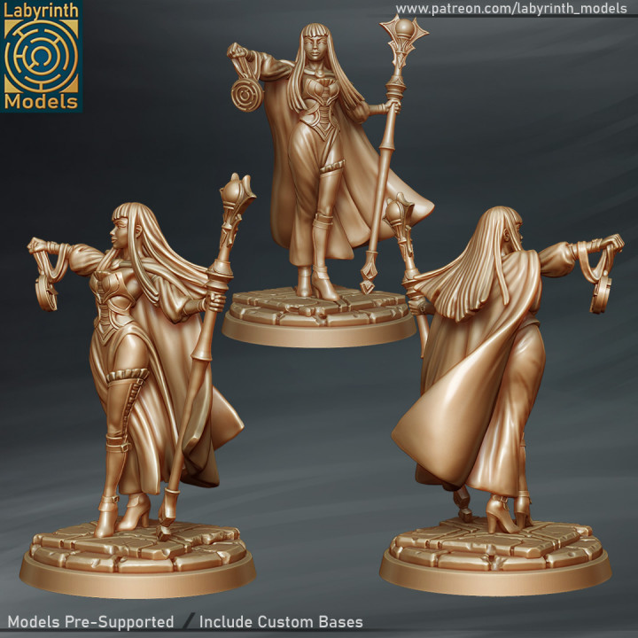 3D Printable Labyrinth Witch - 32mm scale by Labyrinth Models