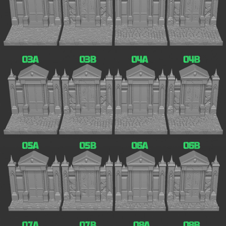 3D Printable Modular Stages - Graveyard by z.axis.factory