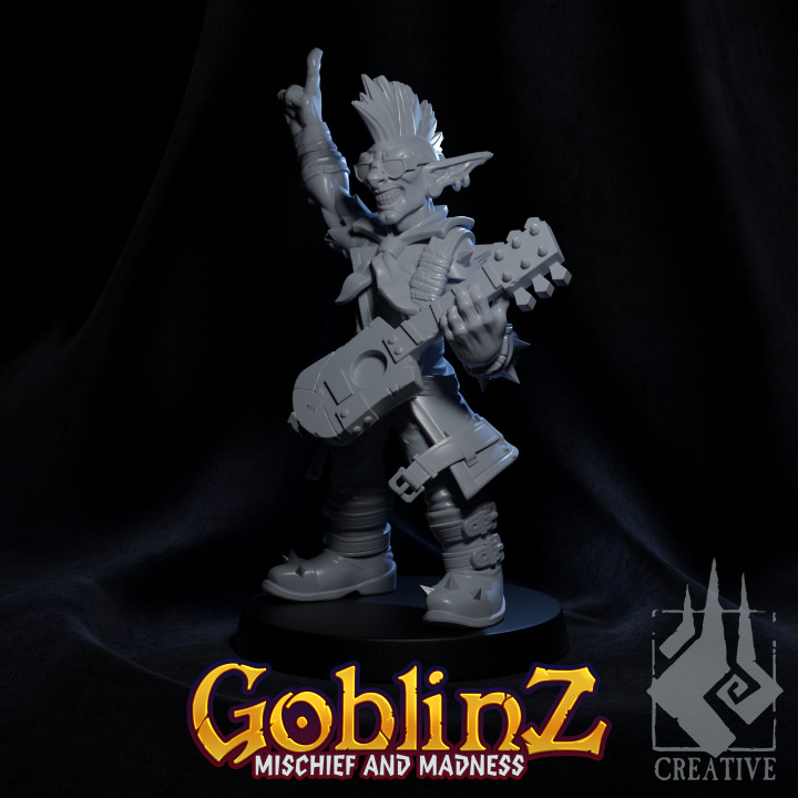 3D Printable Goblin Bard by Ember Smith Creative