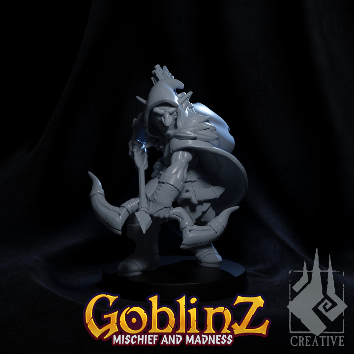 3D Printable Goblin Ranger by Ember Smith Creative