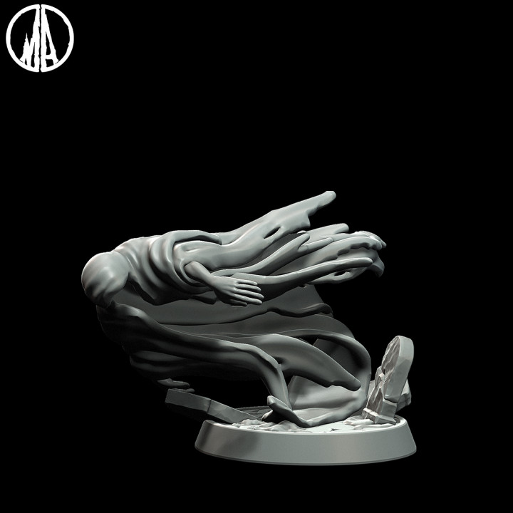3D Printable Ghosts - Lost Souls - 5 Poses by Monolith Arts