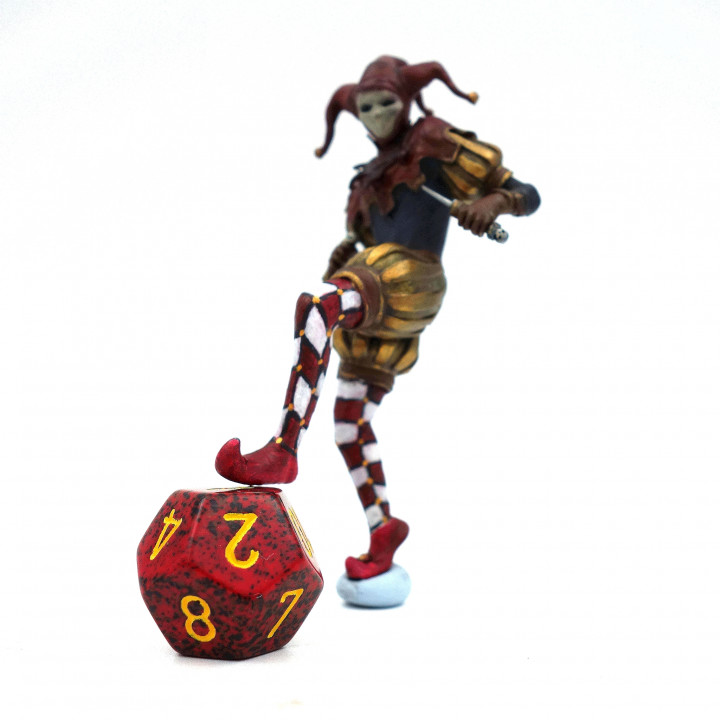 3D Printable Jester the Scary Pester - 32mm and 75mm versions by ...