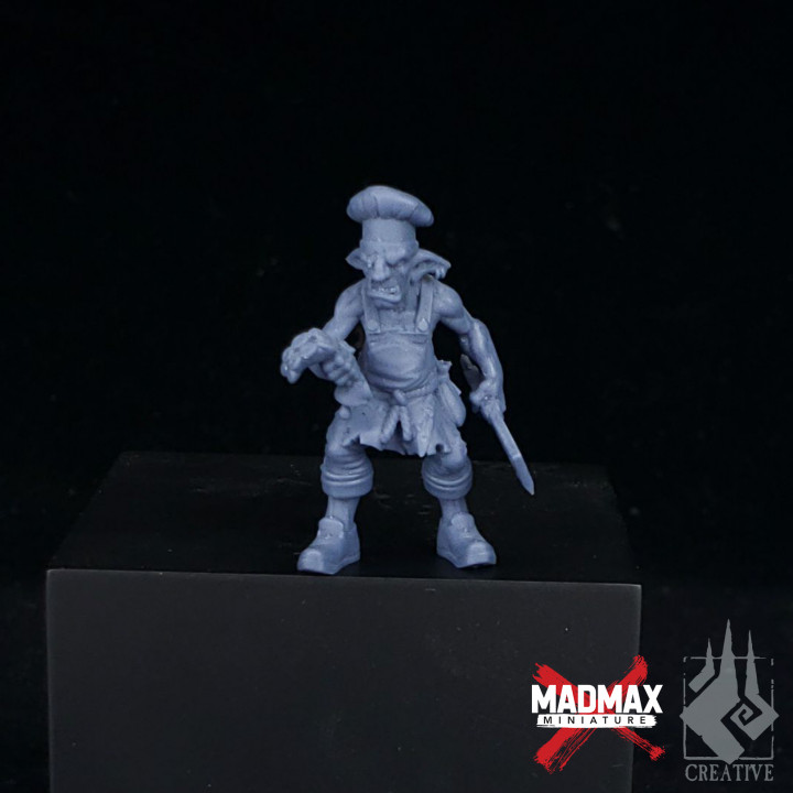 3D Printable Goblin Chef by Ember Smith Creative