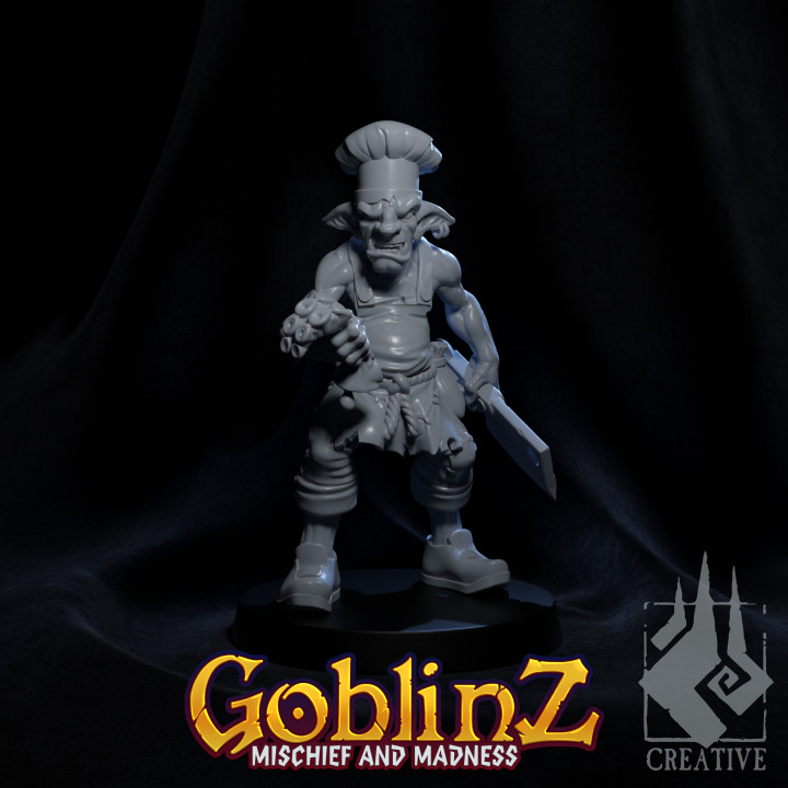3D Printable Goblin Chef by Ember Smith Creative