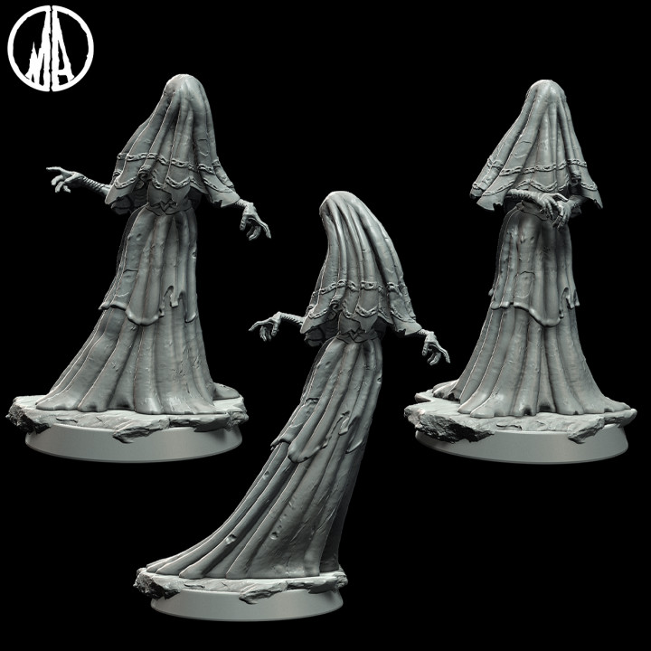 3D Printable Weeping Widow - Lost Souls - 3 Poses by Monolith Arts
