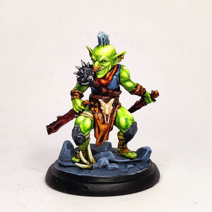 3D Print of Little angry goblins 32mm set 6 miniatures pre-supported by ...