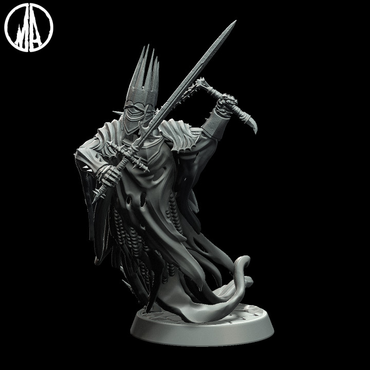 3D Printable Wraith King - Lost Souls - 3 Poses by Monolith Arts