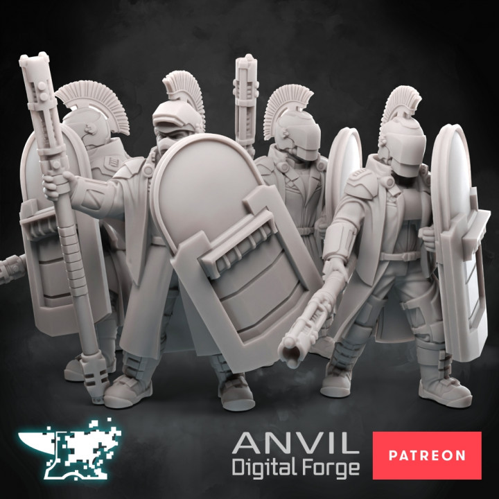 3D Printable Unity Council Guard and Warden Drones - Anvil Digital ...