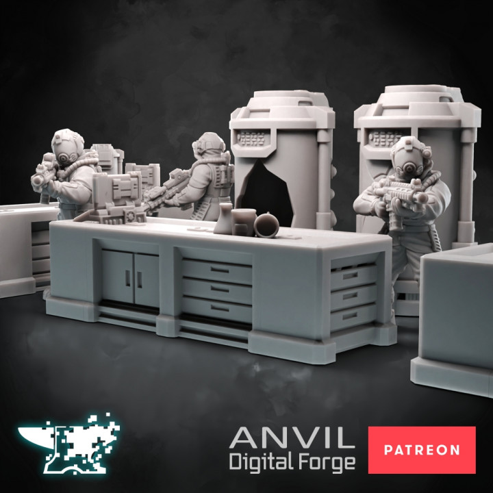 3D Printable Hazmat Facility Containment Team - Modular Infantry for ...