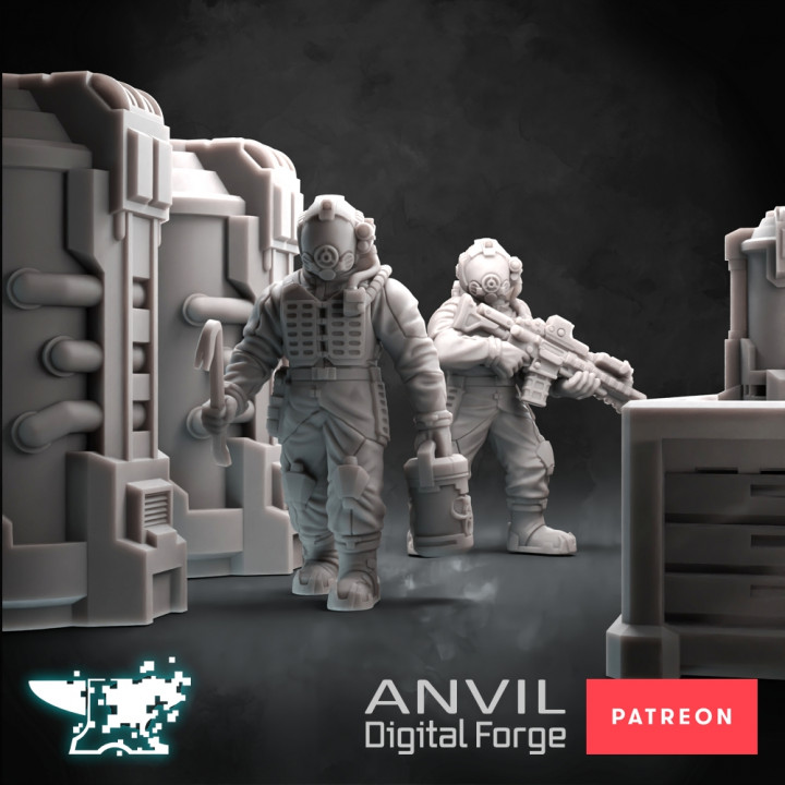 3D Printable Hazmat Facility Containment Team - Modular Infantry for ...