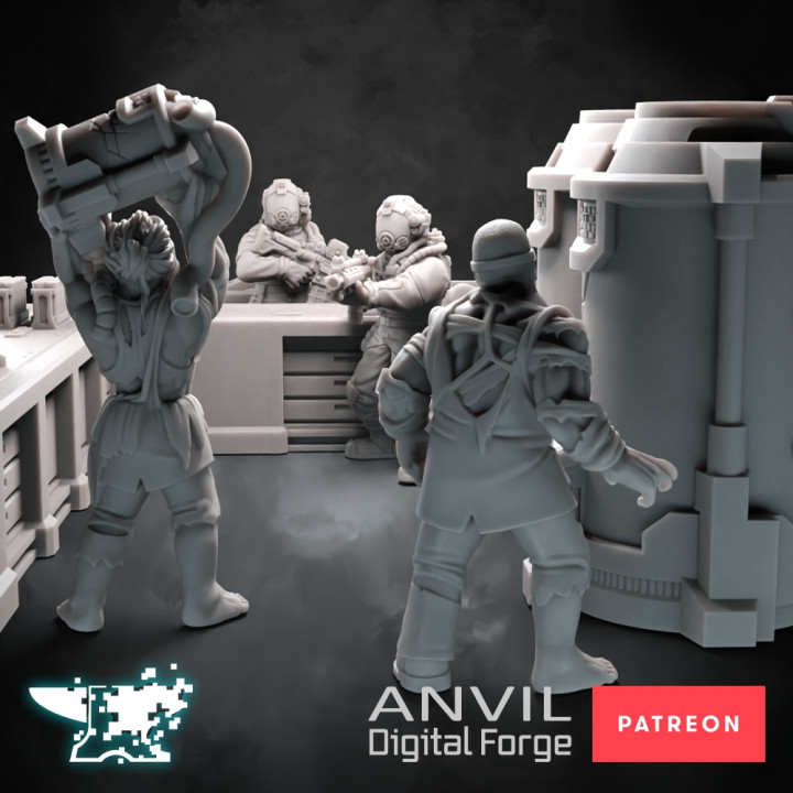 3D Printable Hazmat Facility Containment Team - Modular Infantry for ...
