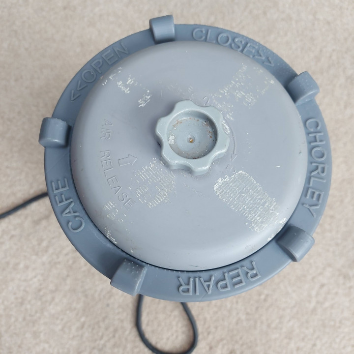 3D Printable Bestwat Flowclear 58386 Pool Filter Cap by SHAREPAIR