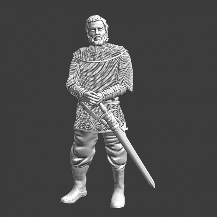 3D Printable Medieval Scottish Lord by Northern Crusades Miniatures