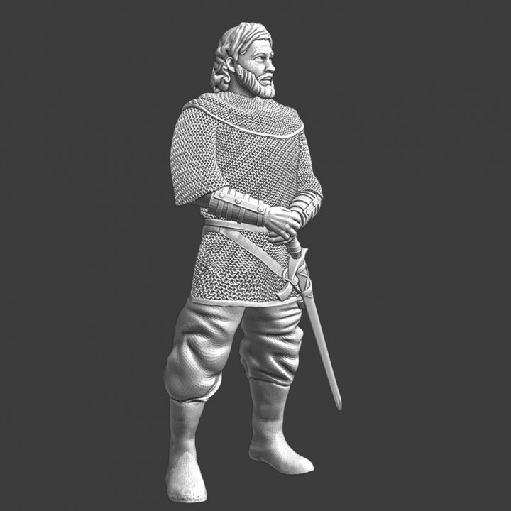 3D Printable Medieval Scottish Lord by Northern Crusades Miniatures
