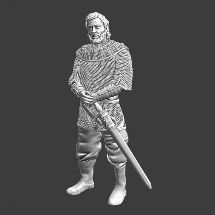 3D Printable Medieval Scottish Lord by Northern Crusades Miniatures