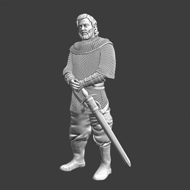 3D Printable Medieval Scottish Lord by Northern Crusades Miniatures