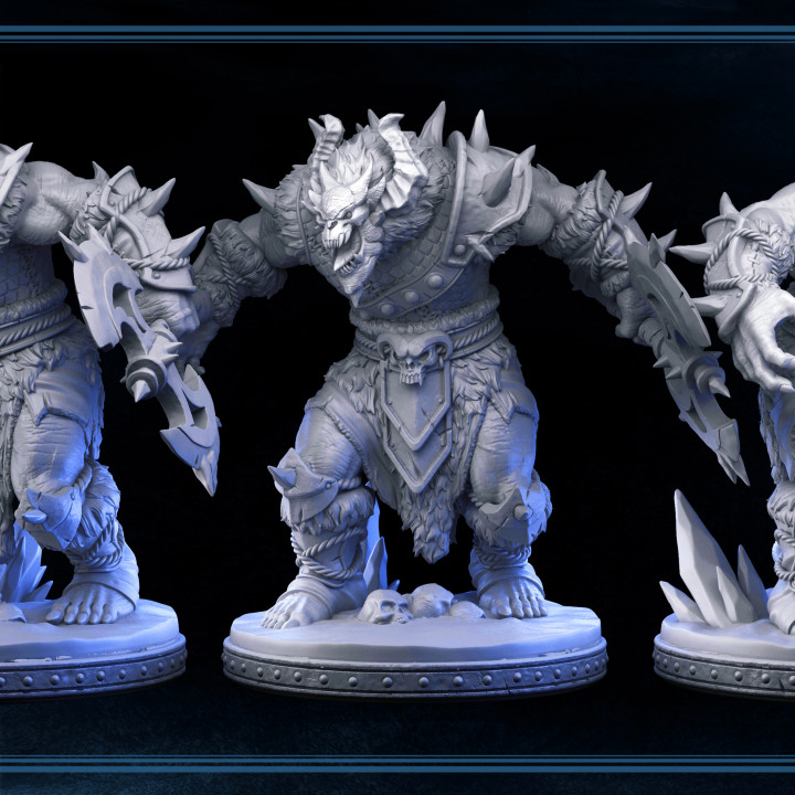 3D Printable Boss - Creature - FREEZING DARKNESS - MASTERS OF DUNGEONS ...