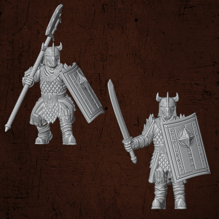 3D Printable Dragon Guard Warriors by Quartermaster3D