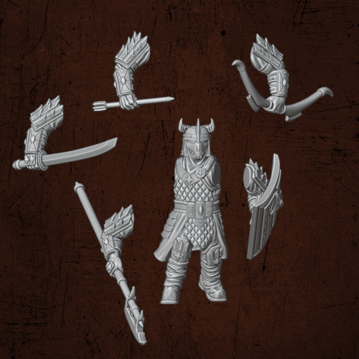 3D Printable Dragon Guard Warriors by Quartermaster3D