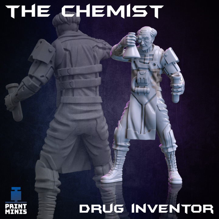 3D Printable The Chemist - Drug Inventor - Distillery Collection by ...
