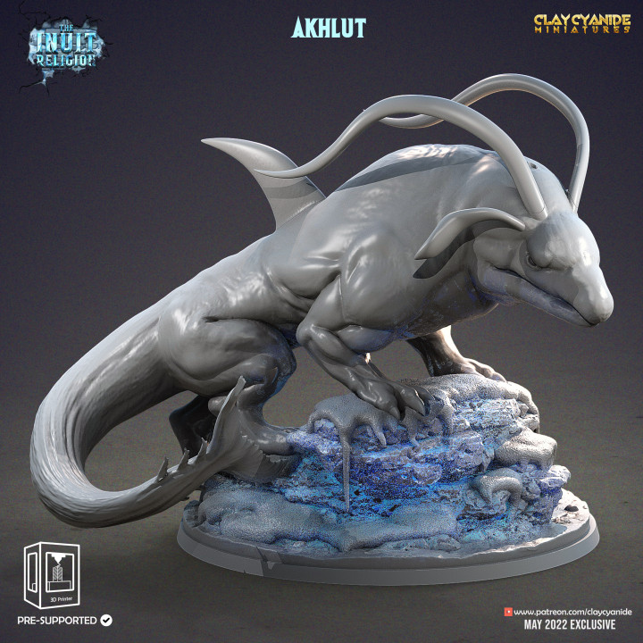 3D Printable Akhlut by Clay Cyanide Miniatures