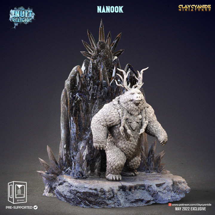 3D Printable Nanook by Clay Cyanide Miniatures