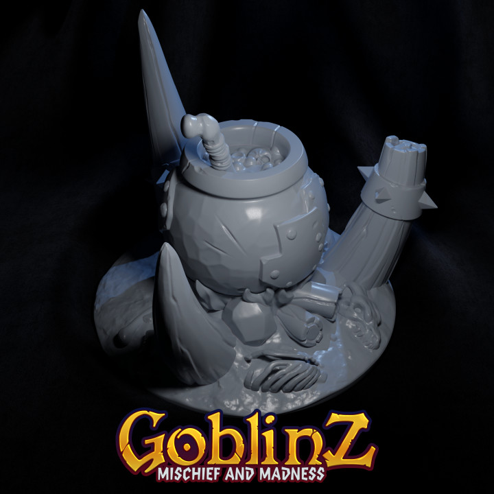 3D Printable Corruption Cauldron by Ember Smith Creative