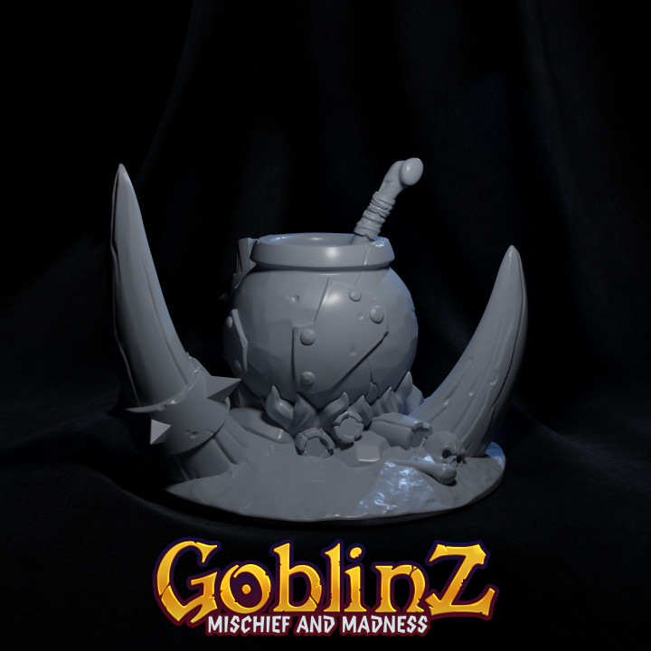 3D Printable Corruption Cauldron by Ember Smith Creative