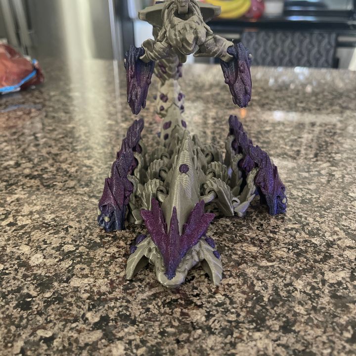 3D Print of Dune Striker, Articulating Dragon, Flexi Articulated Scorpion Beast, Print in Place ...
