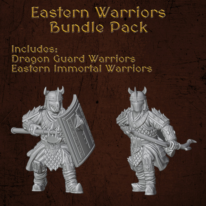 3D Printable Eastern Warriors Bundle Pack by Quartermaster3D