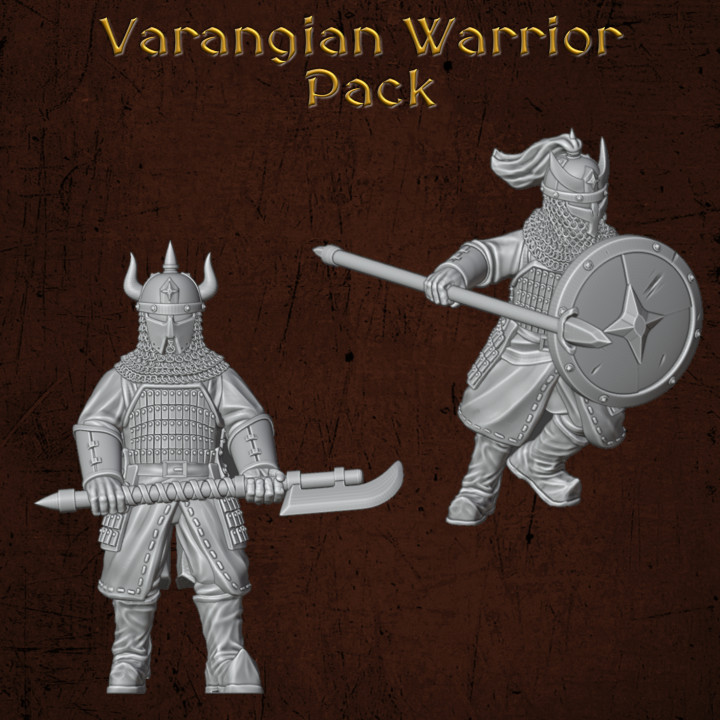 3D Printable Varangian Warrior Pack by Quartermaster3D