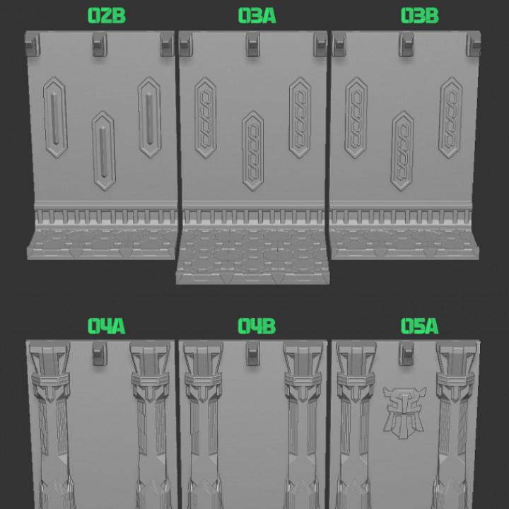 3D Printable Modular Stages - Dwarves by z.axis.factory