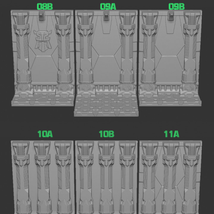 3D Printable Modular Stages - Dwarves by z.axis.factory