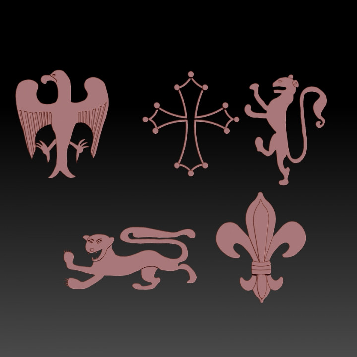 3D Printable Medieval Art Deco pack by The Sands of War