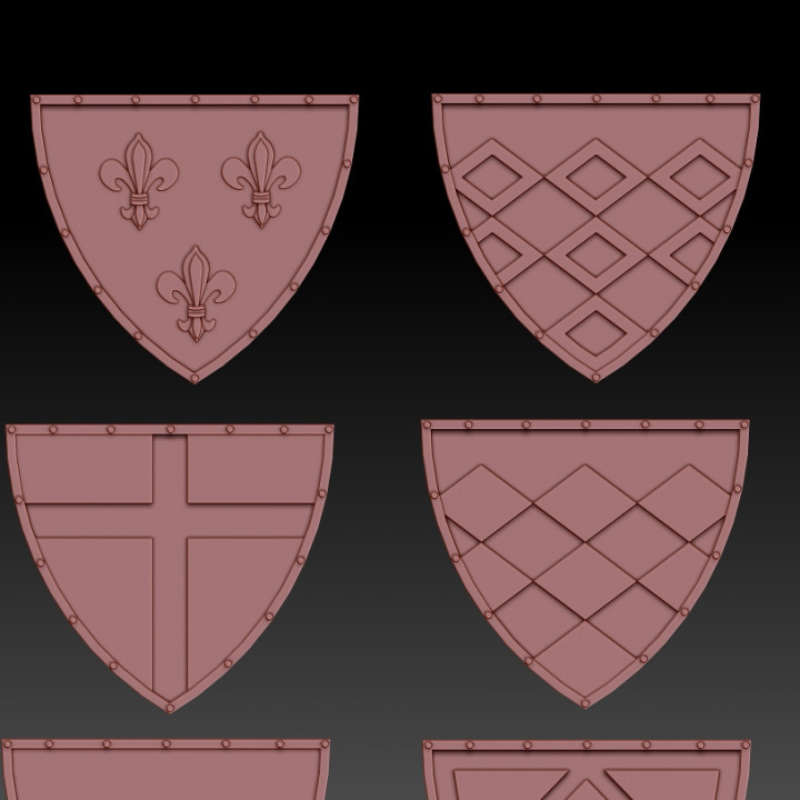 3D Printable Heraldry Crests by The Sands of War