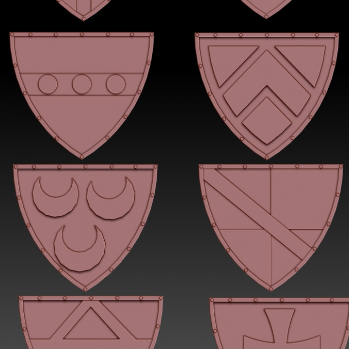 3D Printable Heraldry Crests by The Sands of War