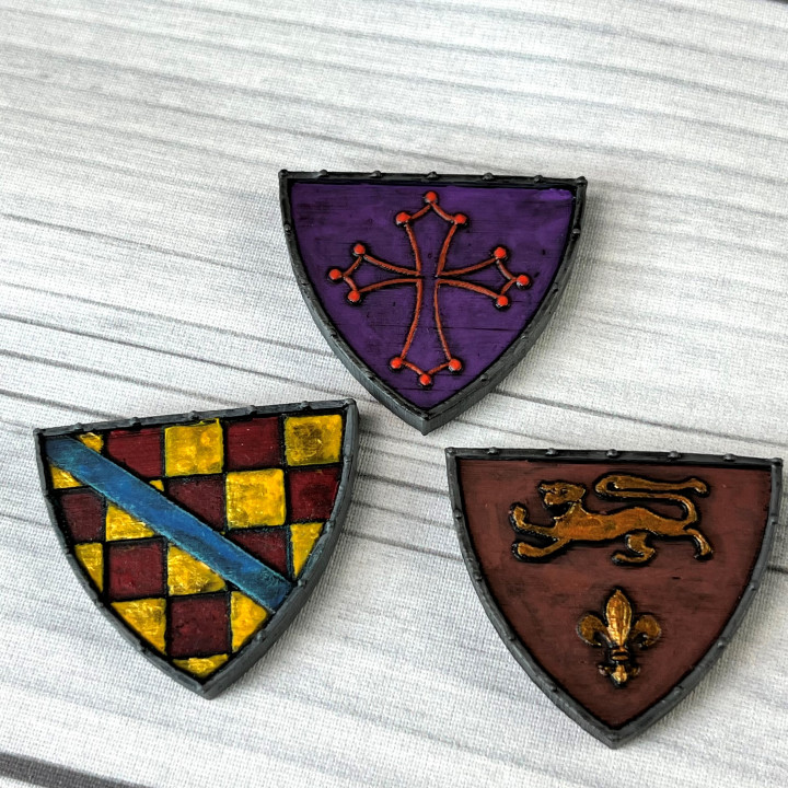 3D Printable Heraldry Crests by The Sands of War