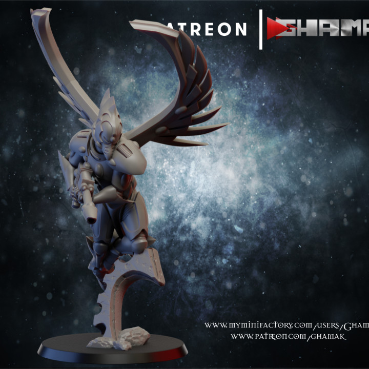 3D Printable Space Elves Falcon Squad by Ghamak