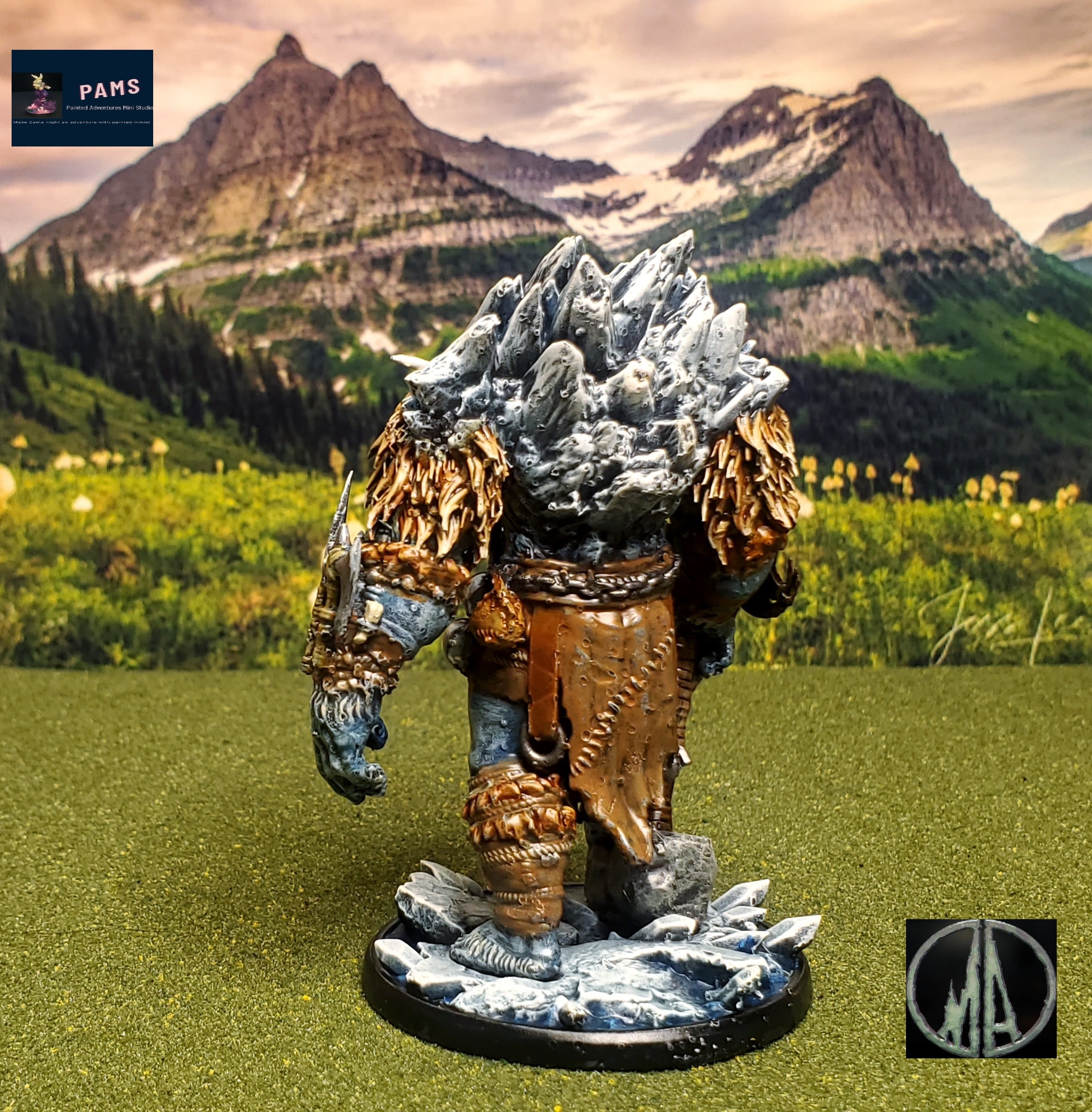 3D Printable Frost Giant - Frost Tribe by Monolith Arts