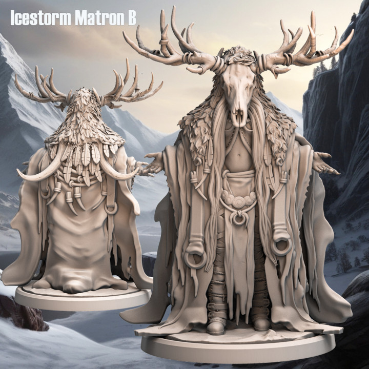 3D Printable Icestorm Matron - Frost Tribe by Monolith Arts