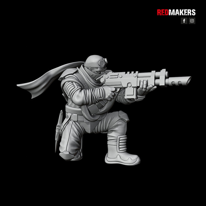 3D Printable Desert Raiders - Squad of the Imperial Force by RedMakers