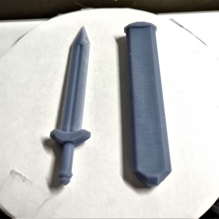 3D Printable Sword and Sheath by Eric Rubeck