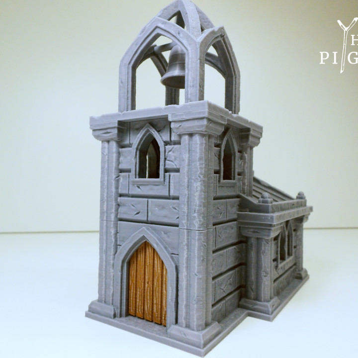 3D Printable CHURCH - TABLETOP TERRAIN DND RPG SCATTER by Jason Beckers