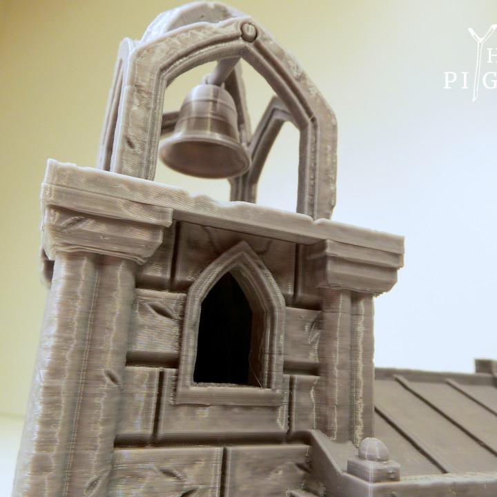 3D Printable CHURCH - TABLETOP TERRAIN DND RPG SCATTER by Jason Beckers