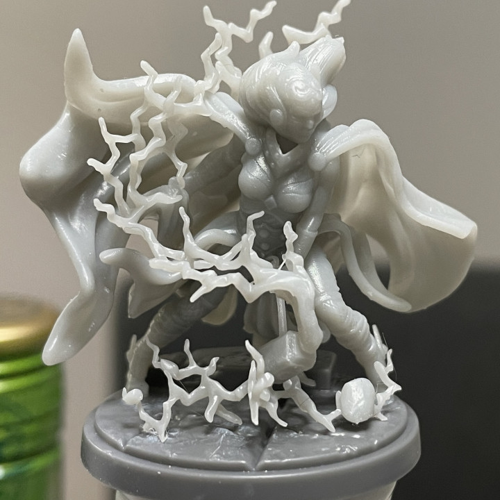3D Print of Lady Thunder on 35mm Base by Serneum