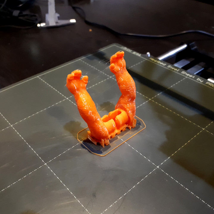 3D Printable COCKZILLA ARTICULATED + COCKZILLA V5 by iradj3d