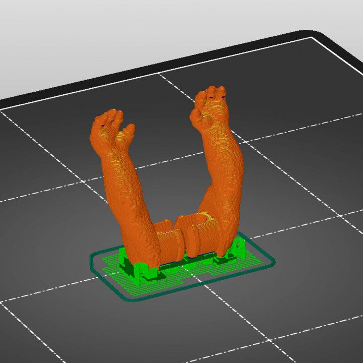 3D Printable COCKZILLA ARTICULATED + COCKZILLA V5 by iradj3d