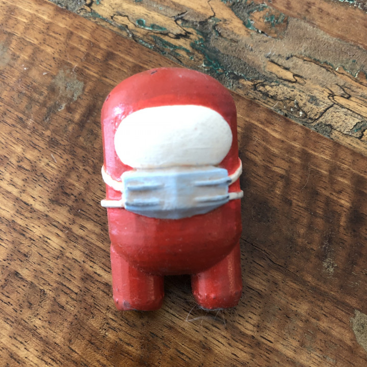 3D Printable among us with covid masks by BIGEASYART